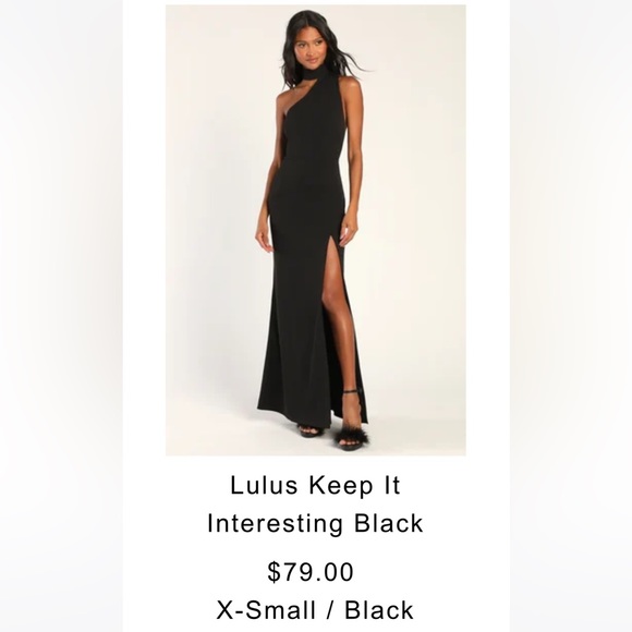 Lulus | Dresses | Lulus Black Formal Gown | Poshmark
